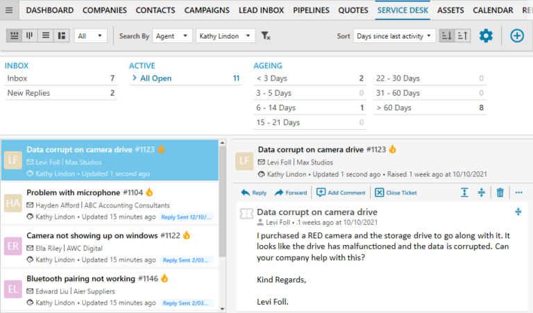 Service Desk – Legrand CRM